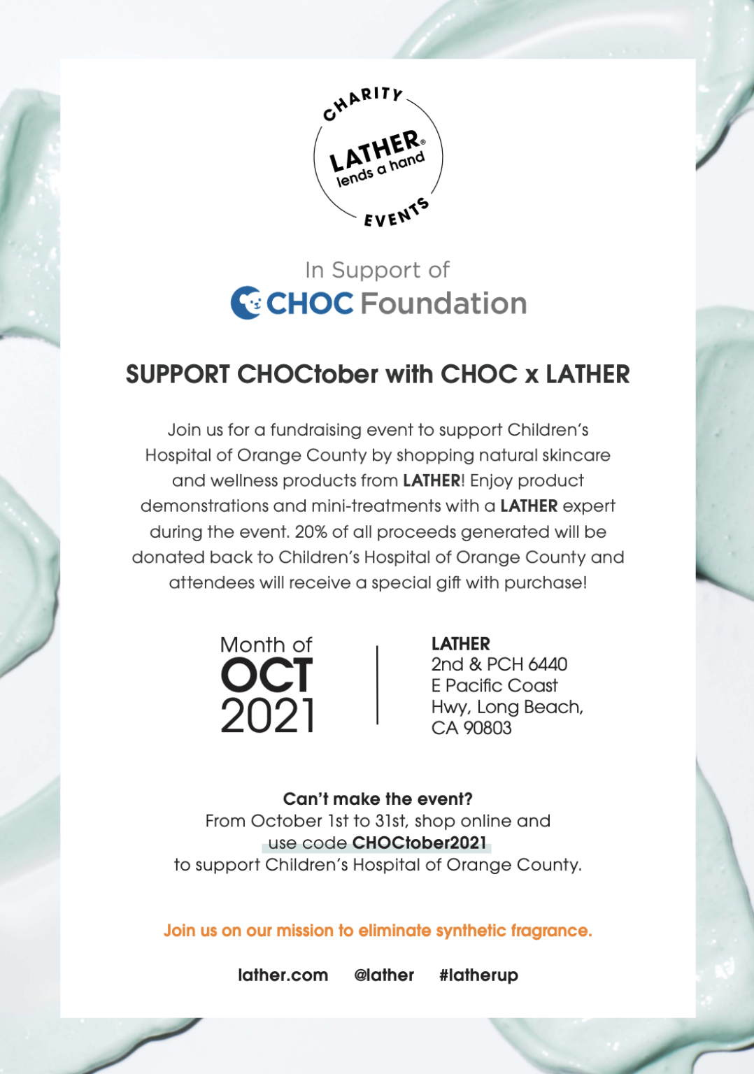 LATHER CHOCtober Campaign - CHOC Children's Foundation